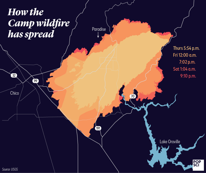 Visualizing California's current fires, some of the deadliest and most ...