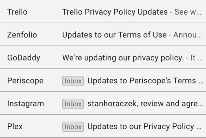Here's why you've been getting so many privacy policy and terms of ...