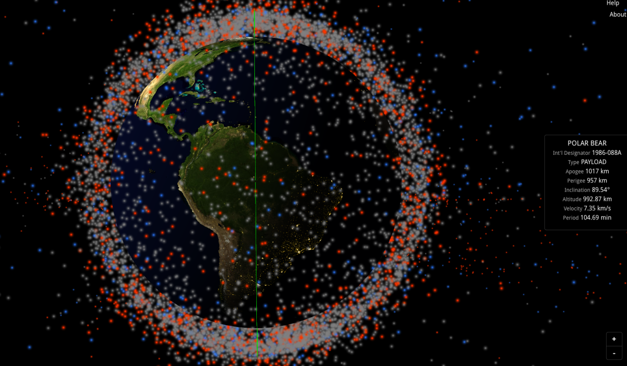 See All The Satellites And Space Junk Circling Earth In Real-Time