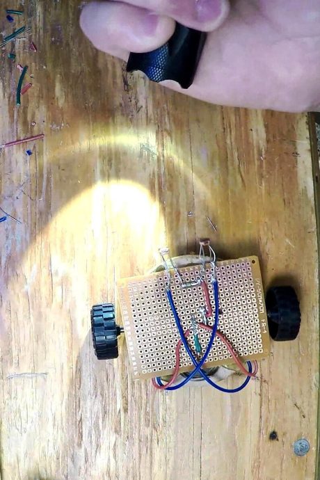 How to make a light-following robot in one afternoon