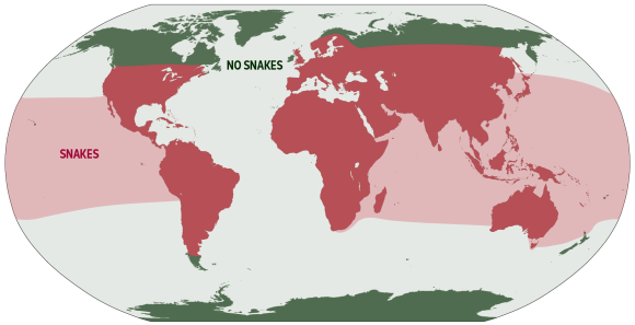 Learn about all the places with no snakes | Popular Science