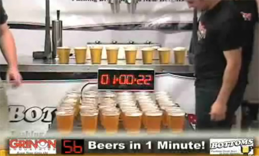 Video: Revolutionary Beer-Pouring System Fills Cups At Breakneck Speed ...