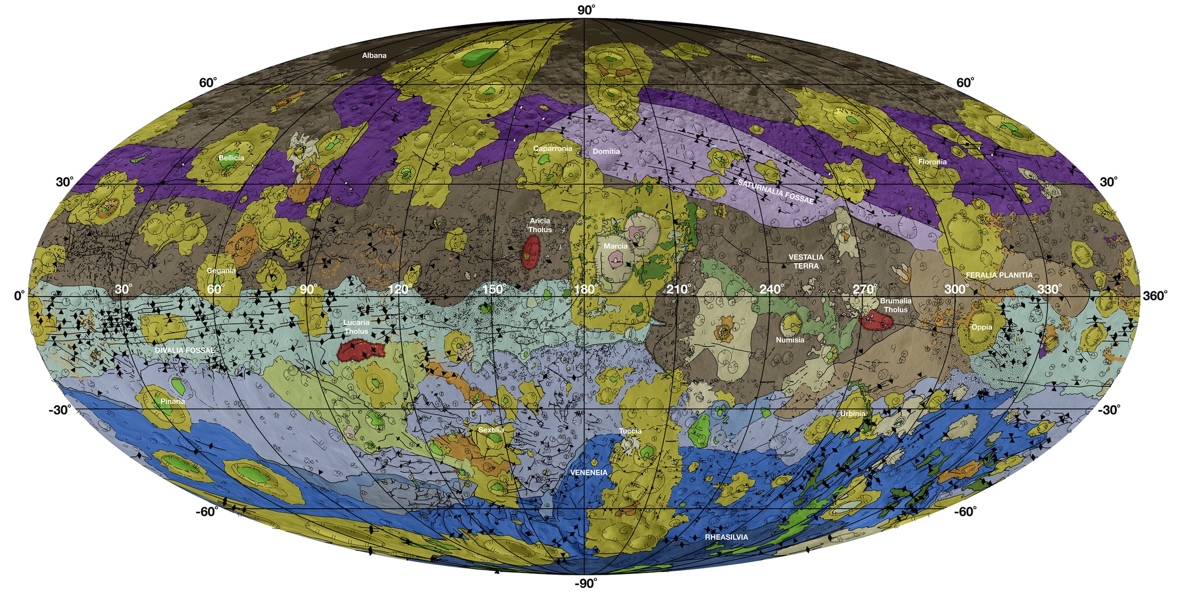 Beautiful Map Reveals The Evolution Of The Protoplanet Vesta