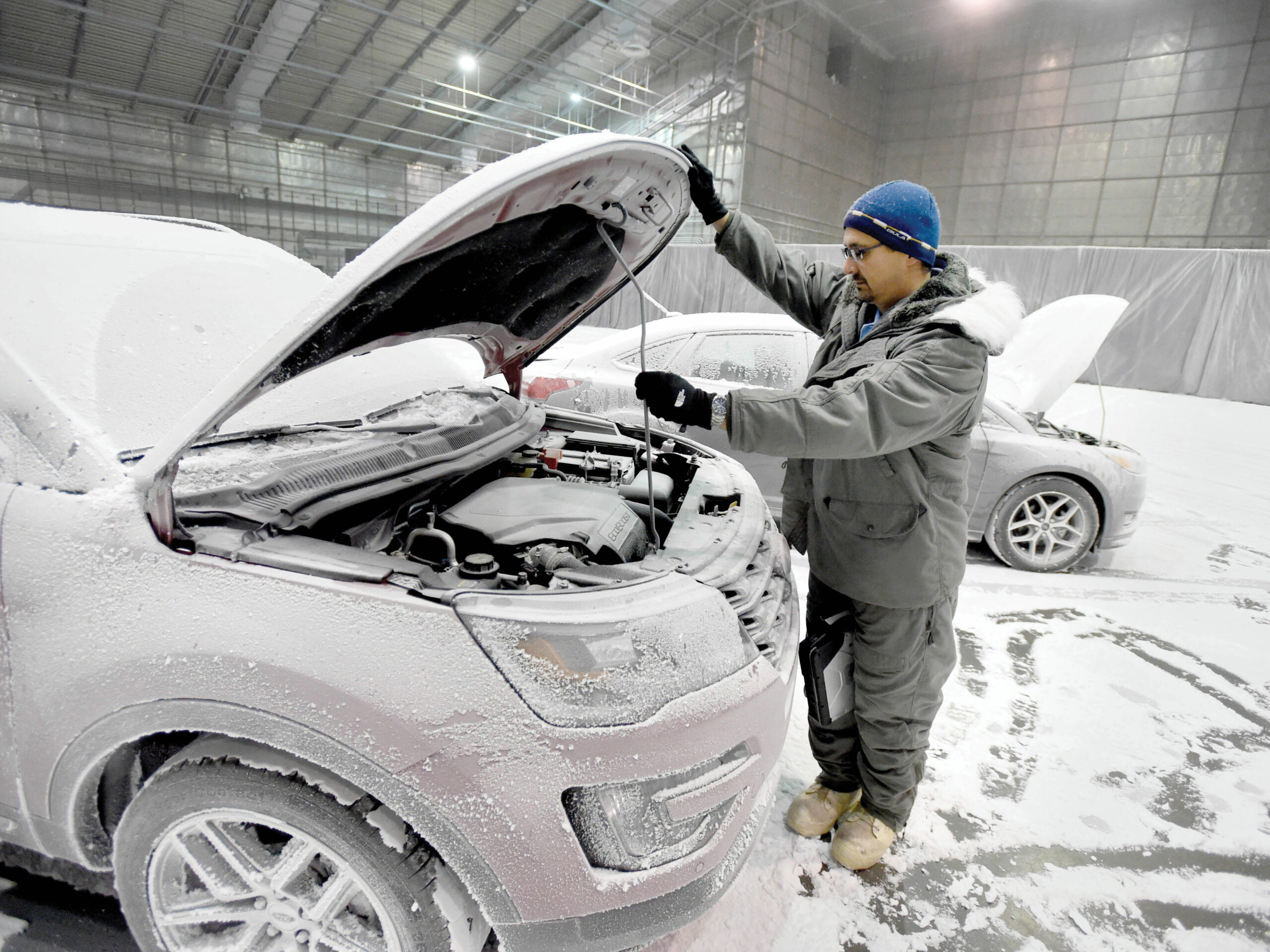 Planes can fly in a blizzard because they are tested in this indoor one ...