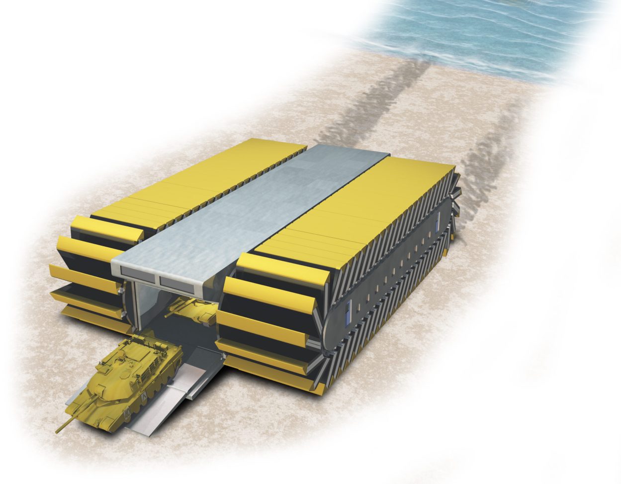 How It Works: An Amphibious Vehicle That Can Carry Three Tanks