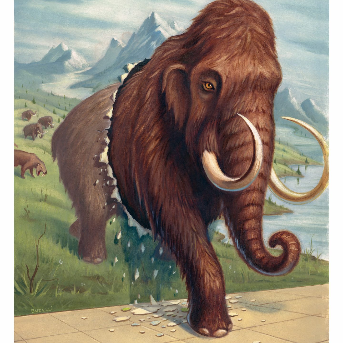 Researchers retraced a woolly mammoth's steps 17,000 years after it ...