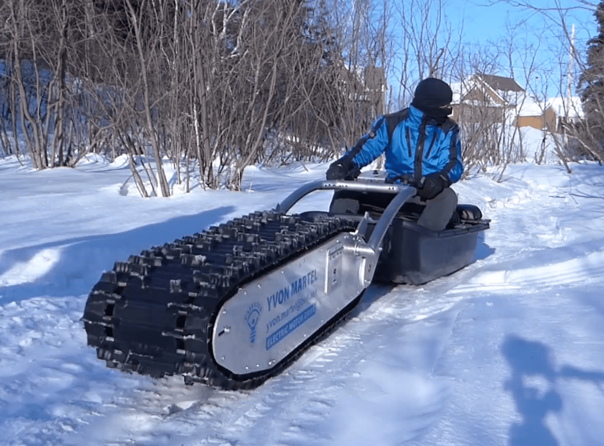 This Electric Sled Is A Miniature Winter Tank