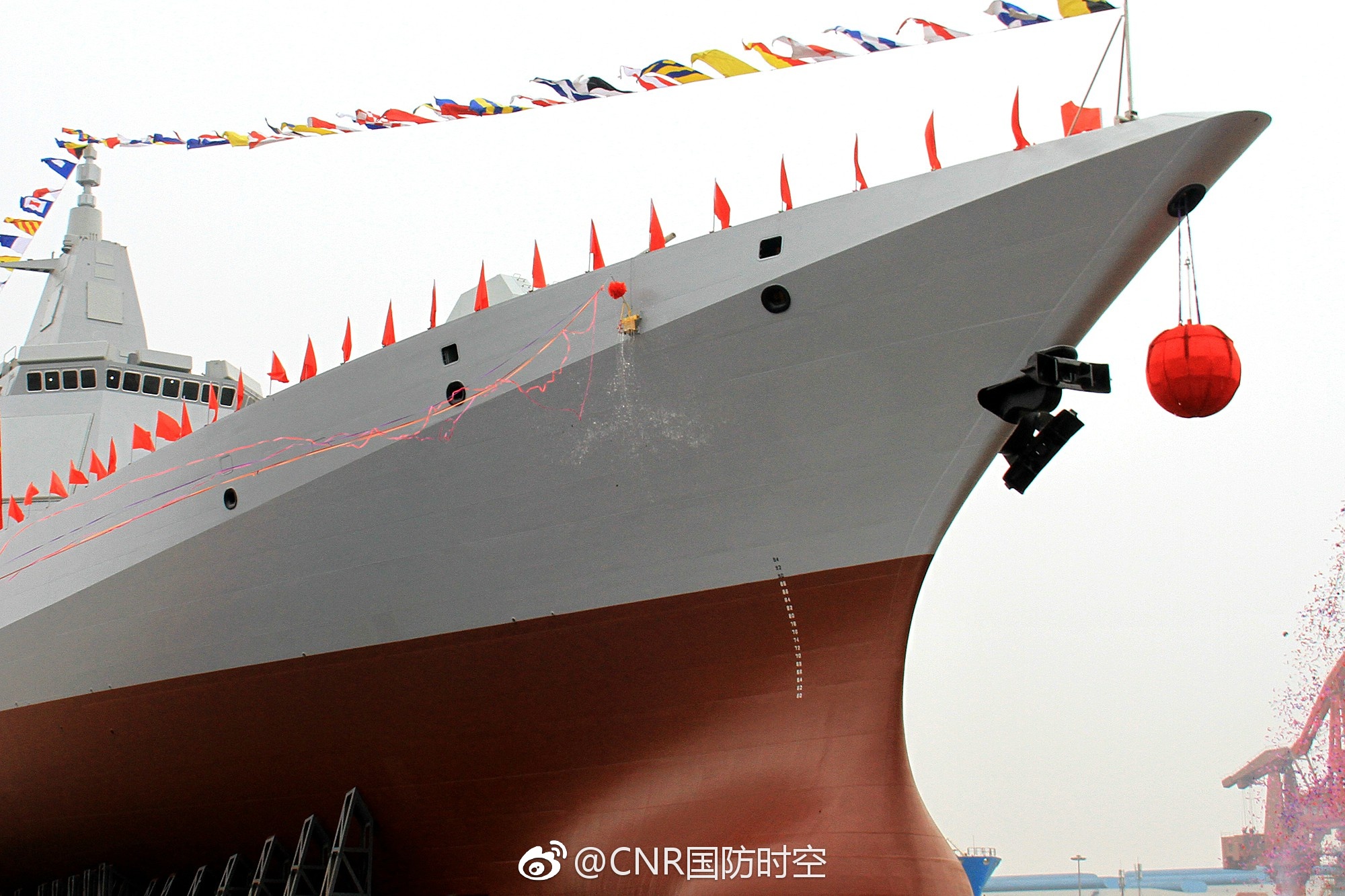 China launches Asia's biggest post-WWII warship