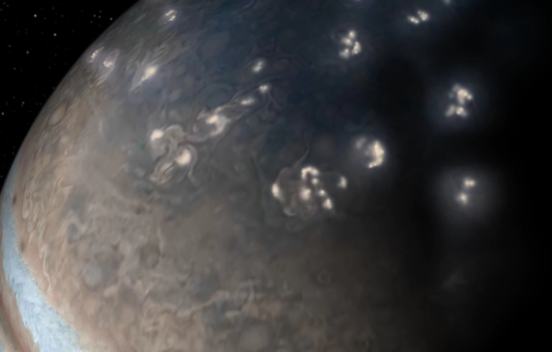 Ammonia ‘mushballs’ could spark strange lightning on Jupiter