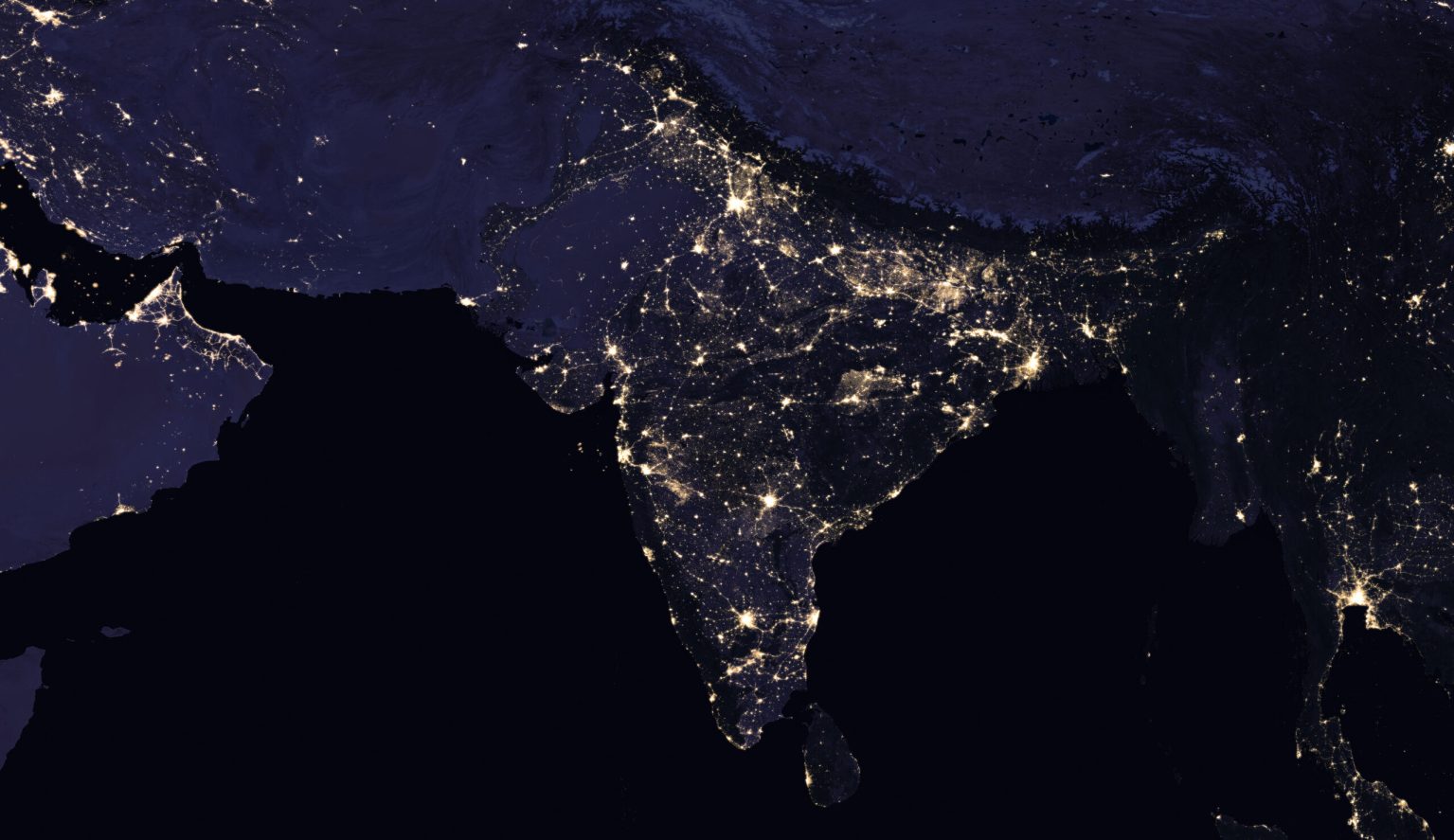 These new photos of Earth lit up at night are actually pretty useful