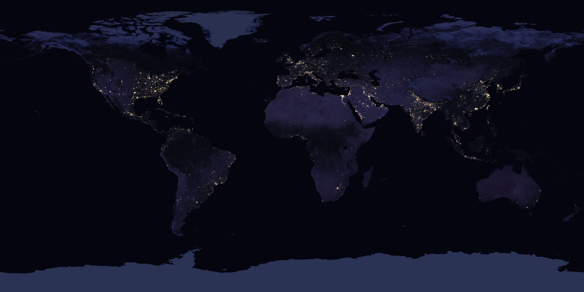 These new photos of Earth lit up at night are actually pretty useful