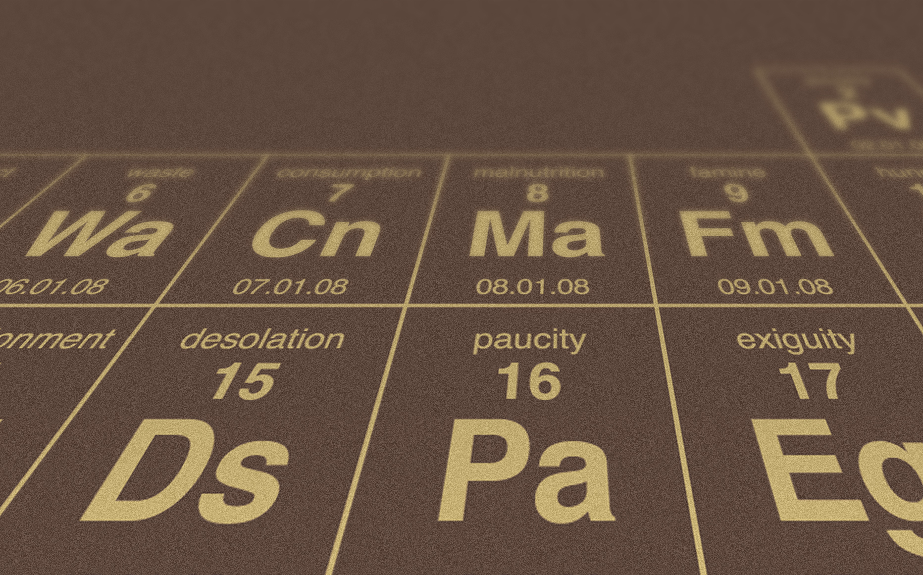 The Periodic Table Of Humanity's Worst Vices [Infographic]