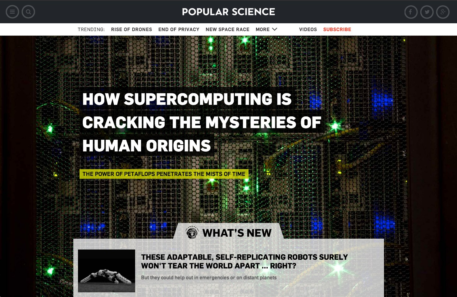 Welcome To The New Popular Science