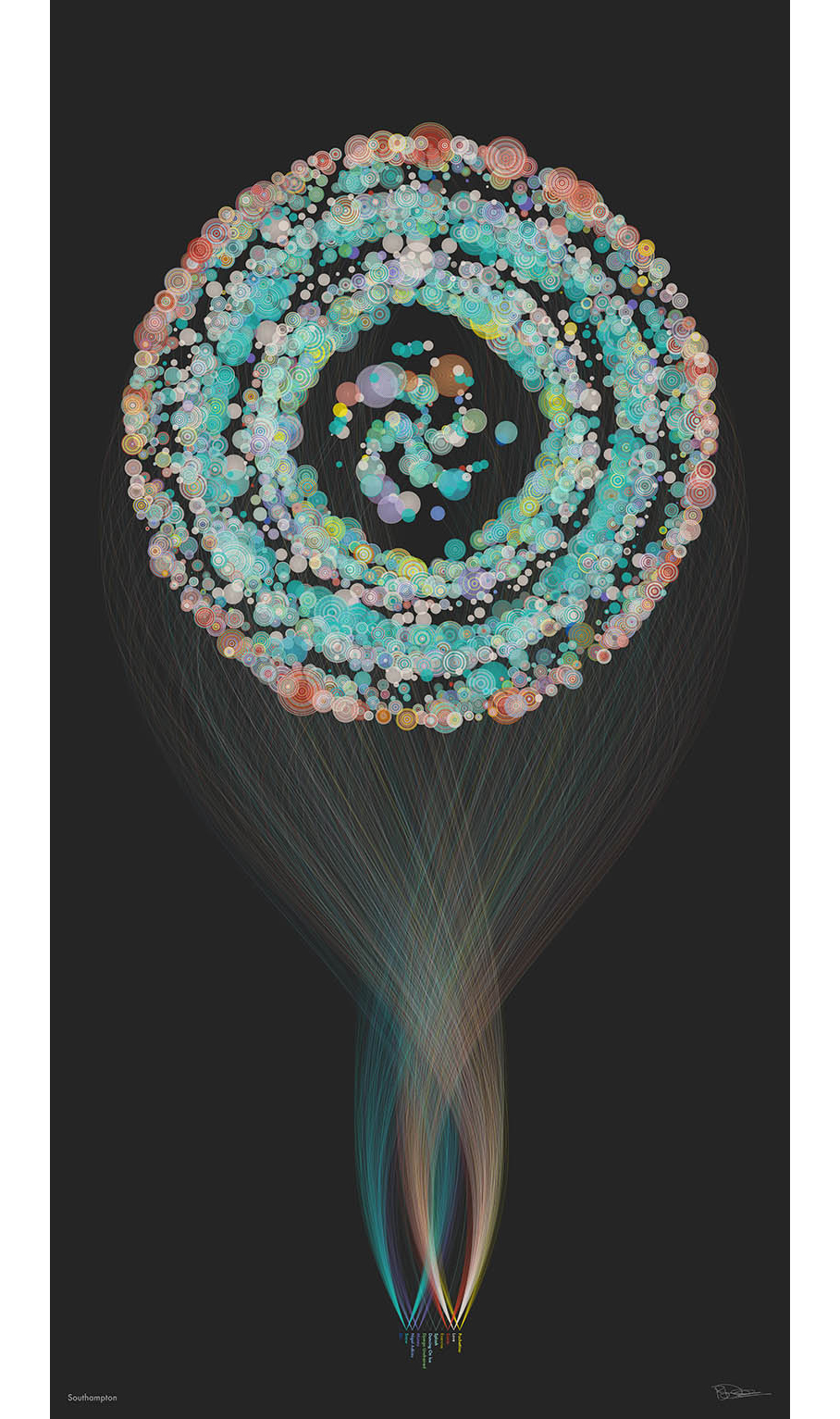 The Prettiest Visualization Of Social Media Chatter We've Ever Seen