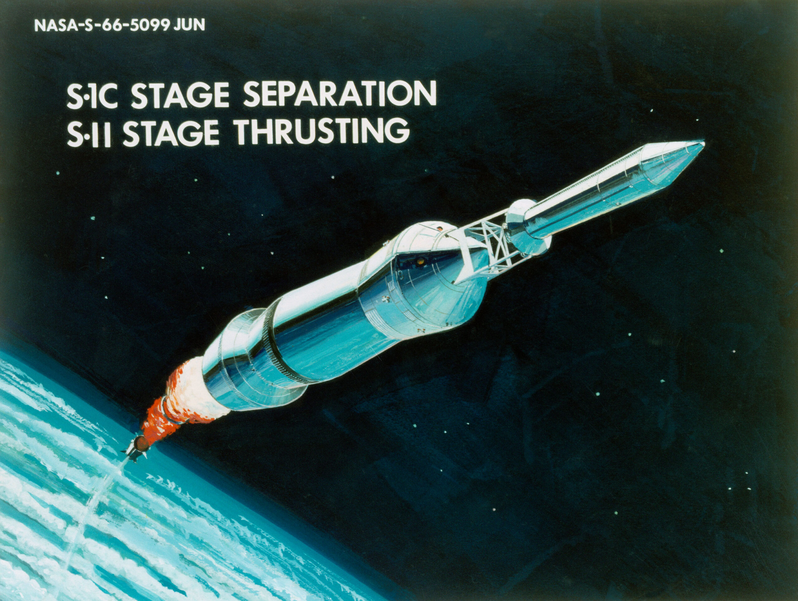 An Apollo Lunar Landing Told Through Vintage Art