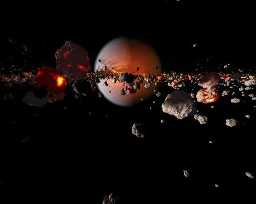 Updated Theory: A Huge Chunk Of Earth, Blasted Away In A Collision, Is ...