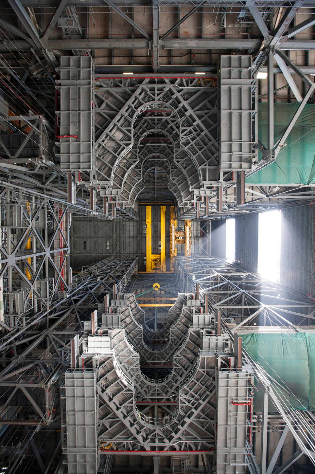 The Dizzying View Inside NASA's Vehicle Assembly Building
