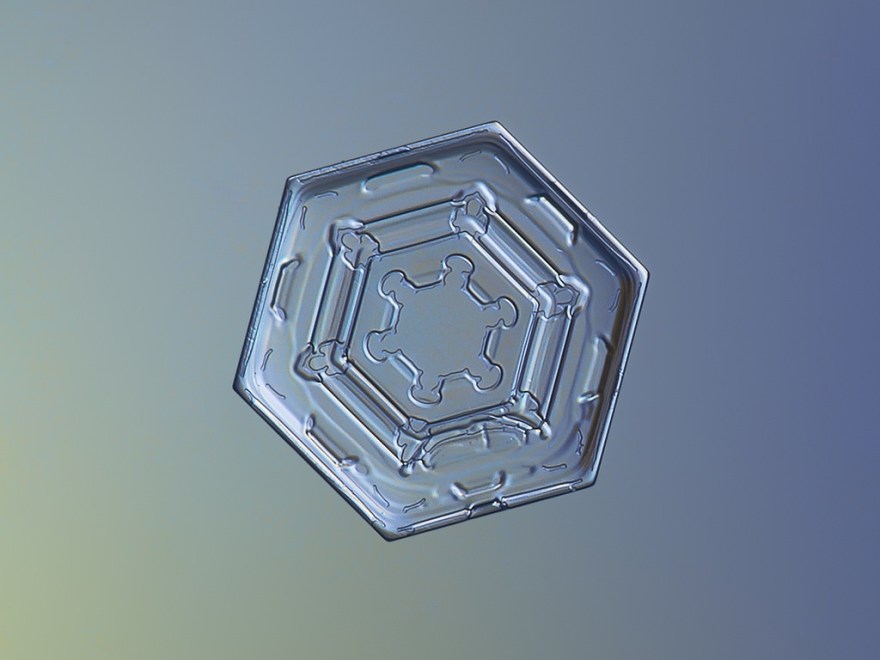 How a snowflake gets its shape