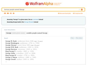 Use Wolfram Alpha to find out everything Google can't tell you