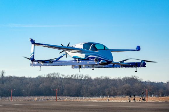 Watch this electric air taxi take off vertically, thanks to 36 ...