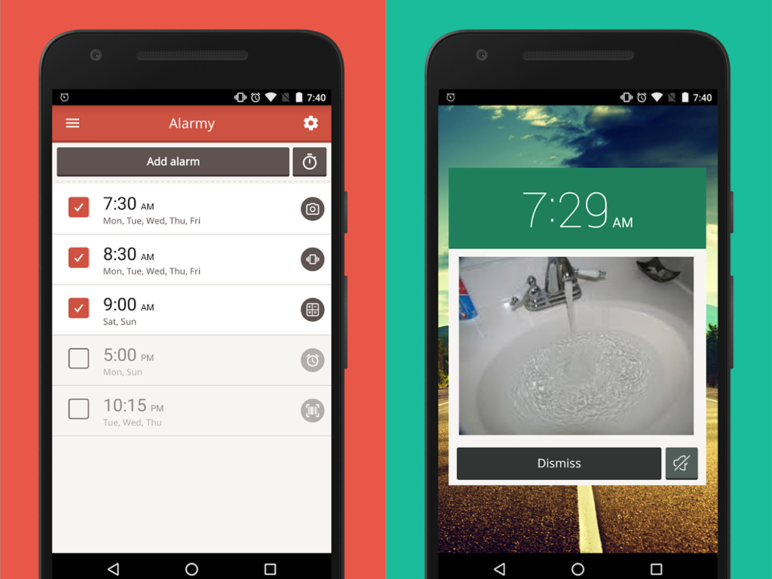 Choose an alarm app that will actually wake you up