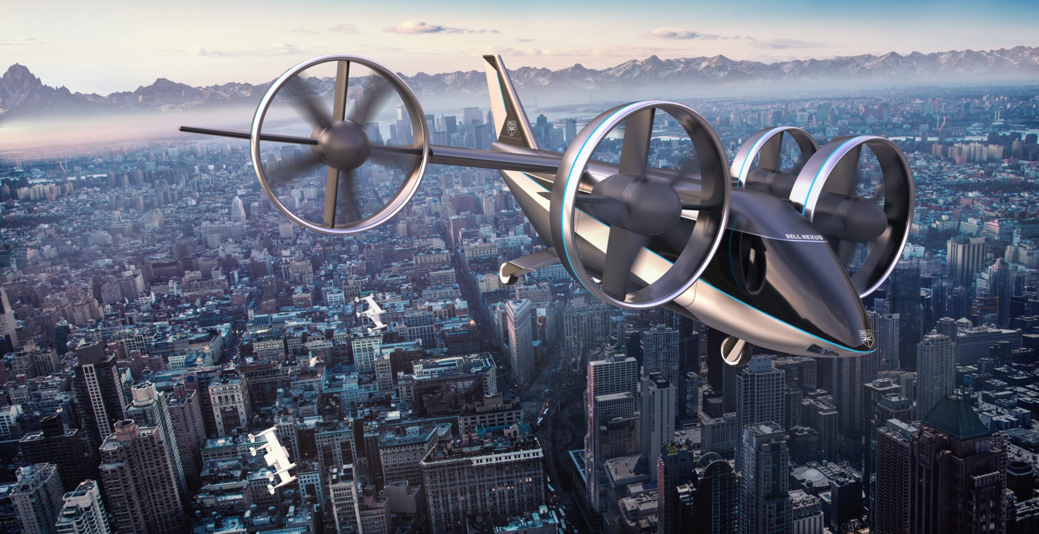 Bell’s sleek new electric air taxi design promises speeds of 150 mph ...