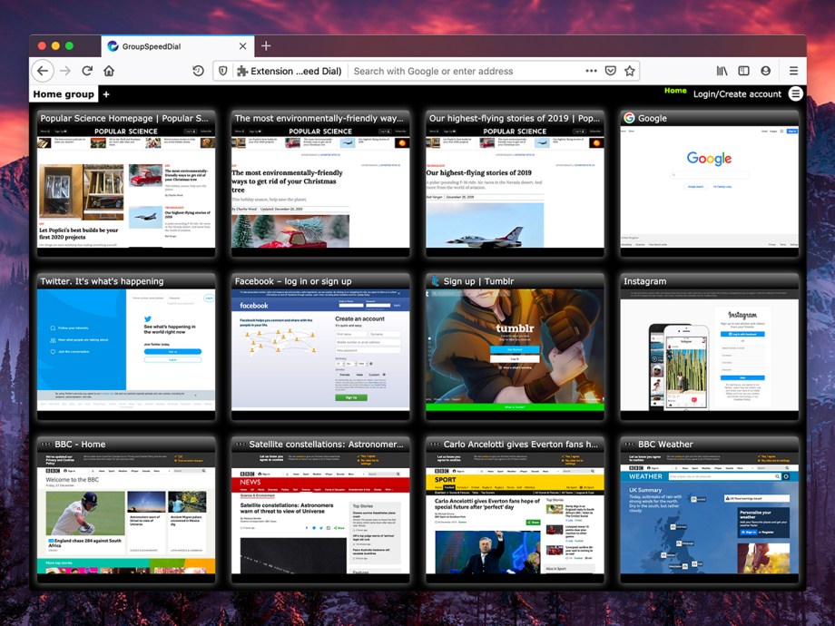 Twelve ways to make your new browser tabs more exciting