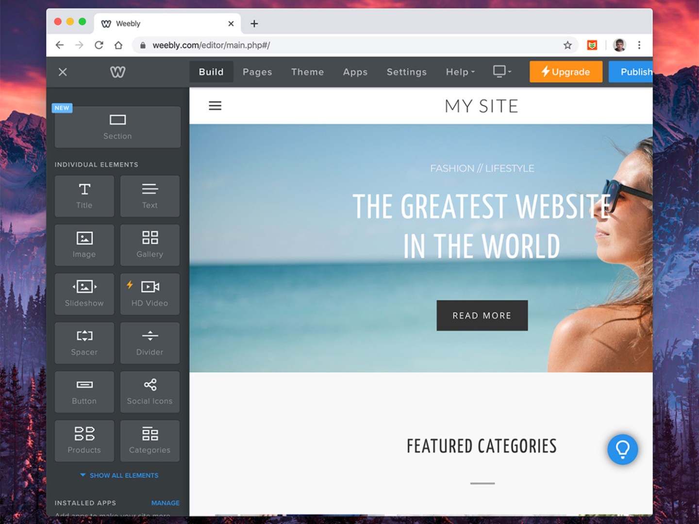 Build your own website, no code required