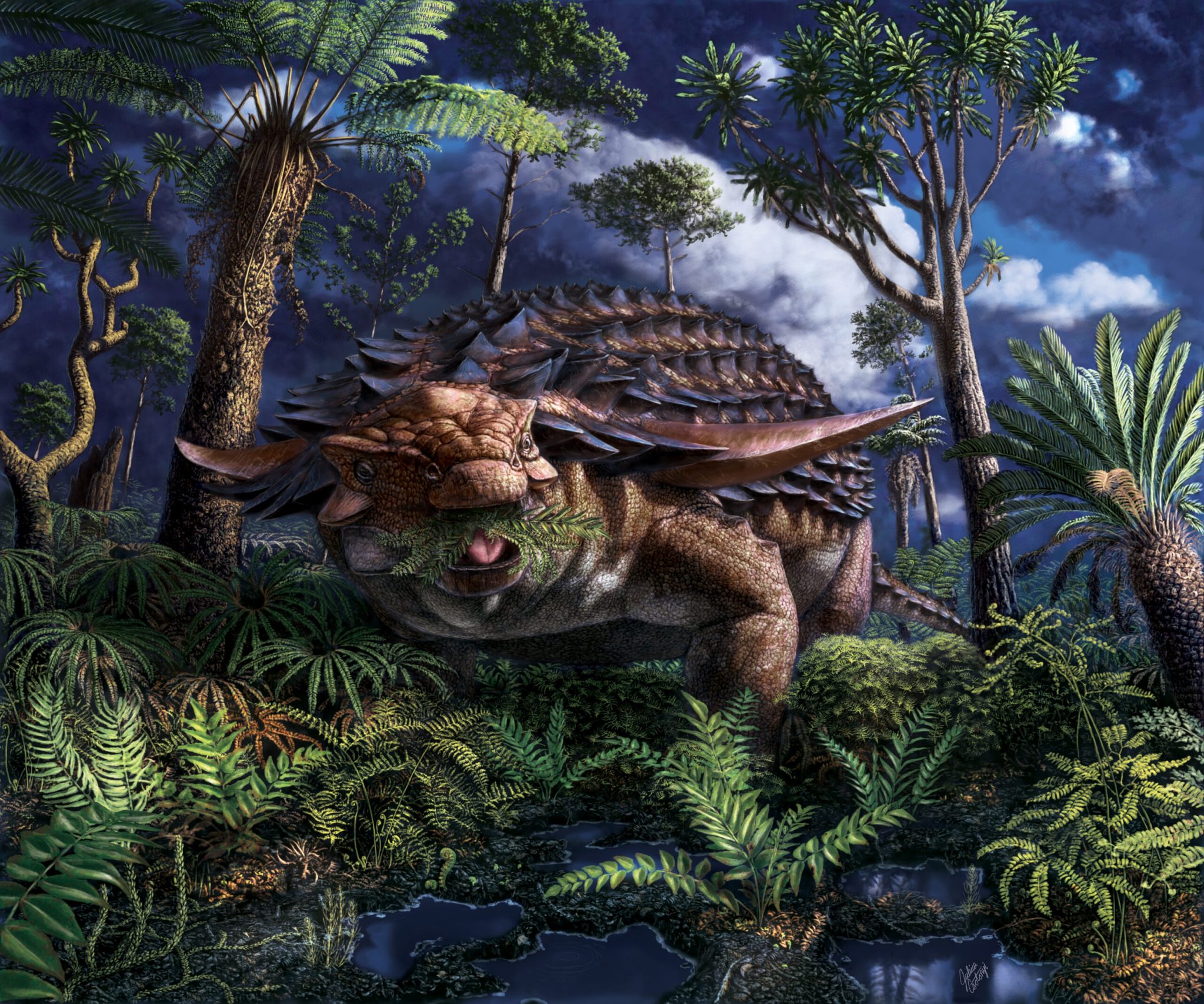 Mummified ankylosaur offers a rare glimpse of a dinosaur’s last meal