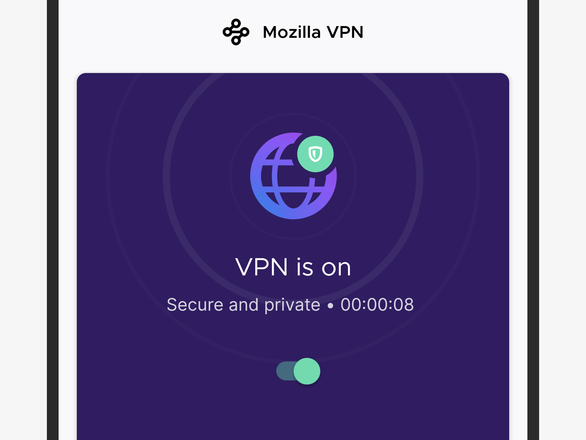 You should switch to a browser that has its own VPN