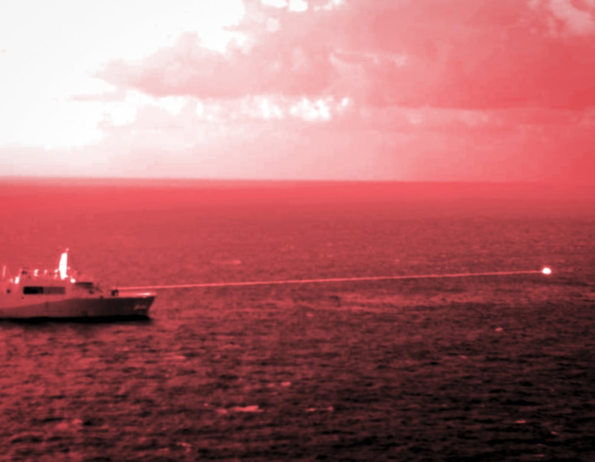Watch a US Navy ship test a laser weapon at sea | Popular Science