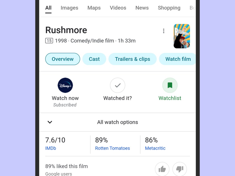 How to use Google Watchlist to keep track of movies | Popular Science