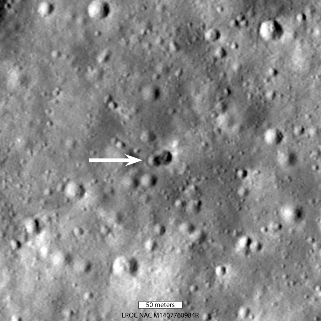 Double crater found where rocket crashed into moon | Popular Science