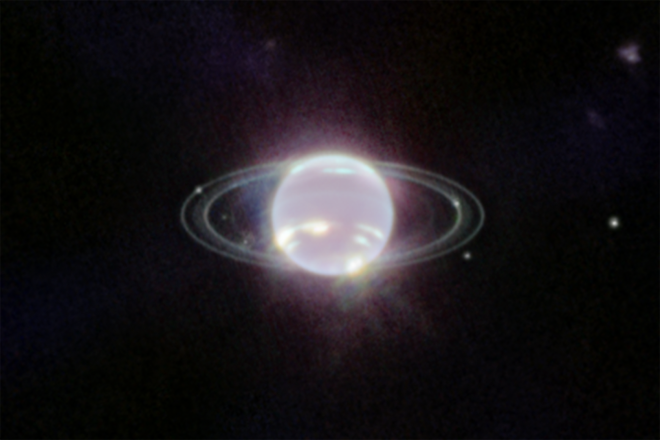 Neptune's ghostly rings and aura revealed | Popular Science