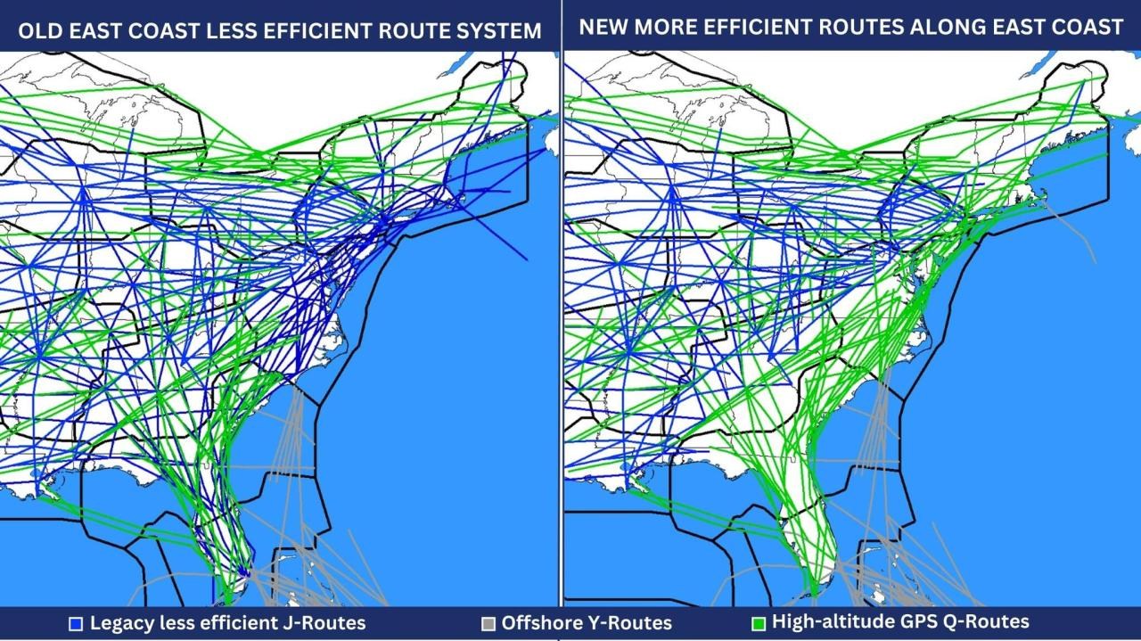 FAA announces revised East Coast flight routes | Popular Science