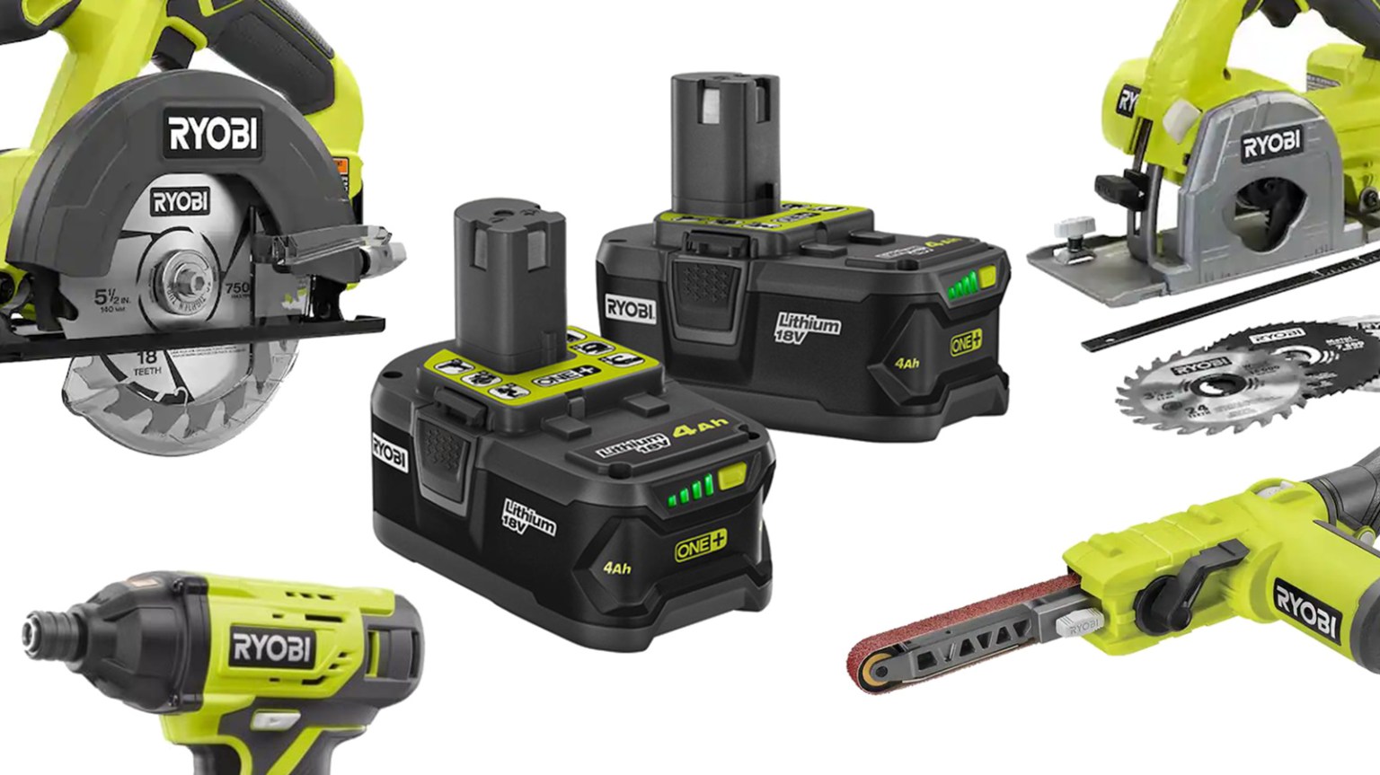 Get two Ryobi batteries and a free power tool for $99 right now at Home ...