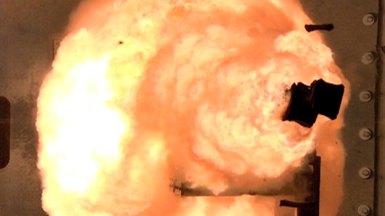 Watch a Japanese military ship fire a railgun | Popular Science