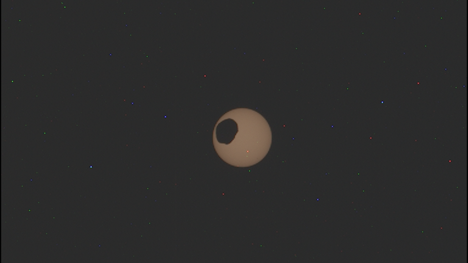 A Martian solar eclipse turns the sun into a giant googly eye | Popular ...
