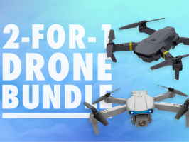 Capture unique perspectives with this 2-for-1 dual-camera drone bundle ...
