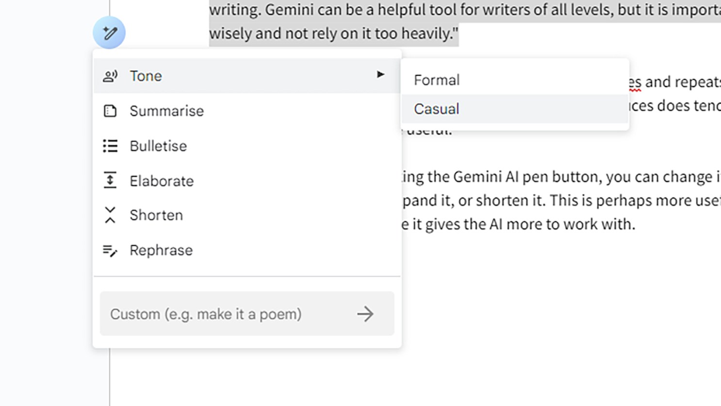 How to use Google's new Gemini AI with Gmail, Google Docs, and more ...