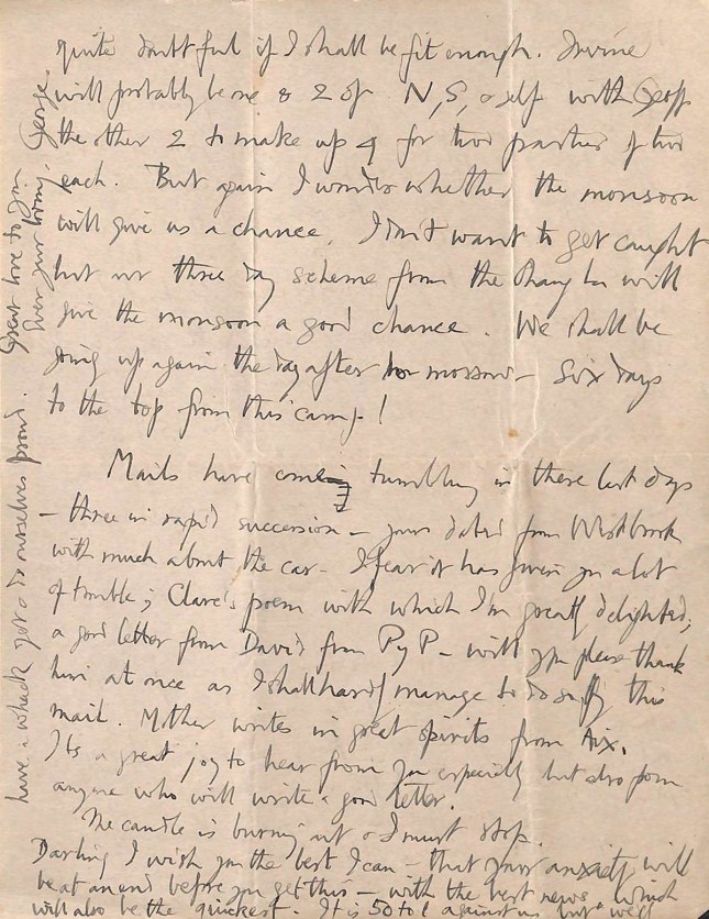 Read the last letters by George Mallory, who died exploring Mt. Everest ...