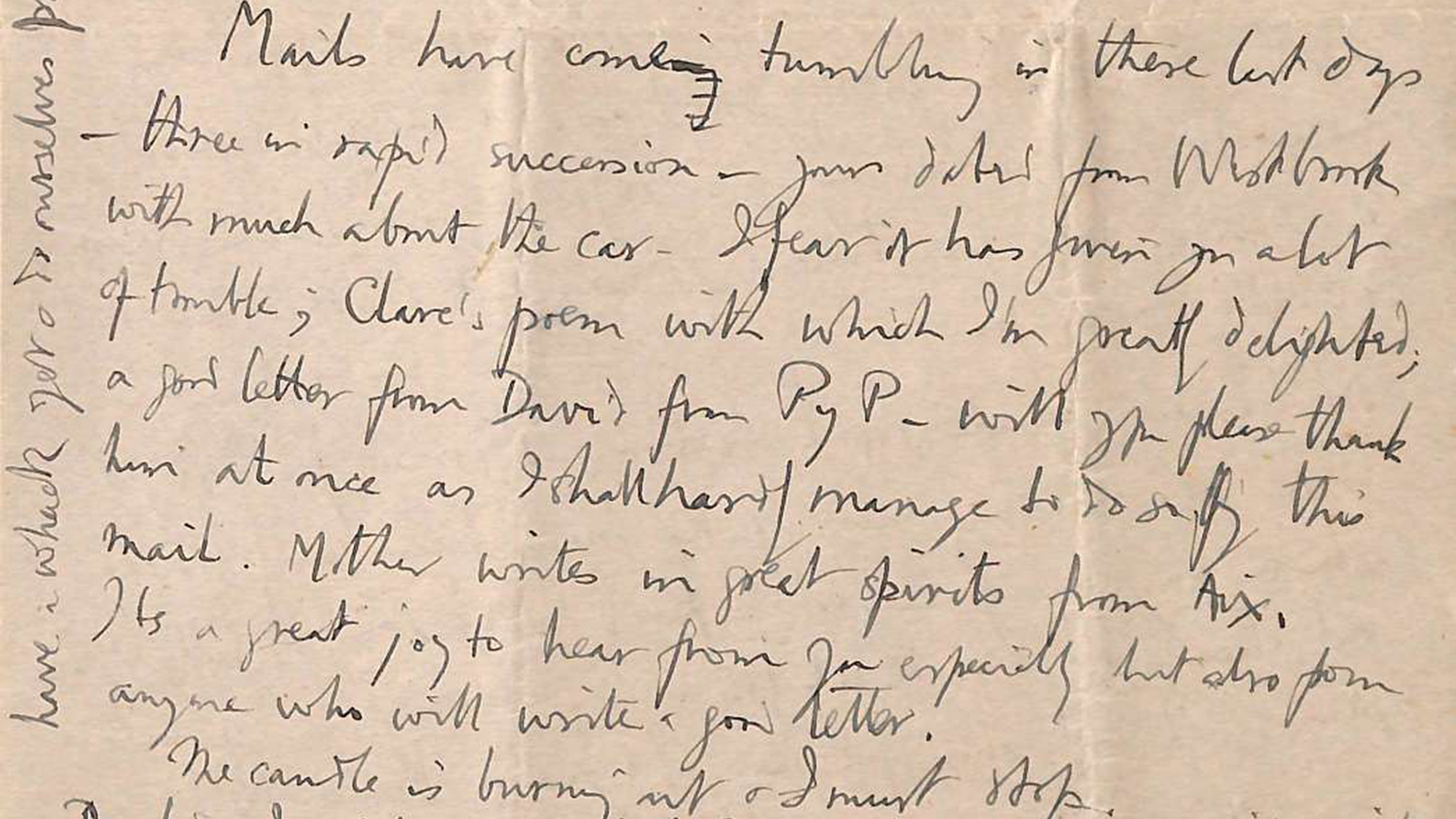Read the last letters by George Mallory, who died exploring Mt. Everest ...