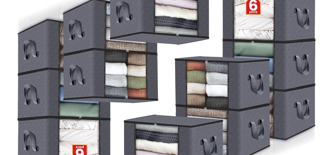 Save up to 70% on storage bins and totes at Amazon right now