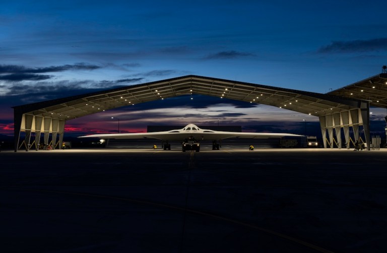 See the B-21 nuclear stealth bomber's first official flight photos | Popular Science