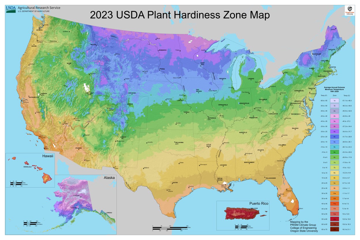 What gardening zone am I in? Find your USDA plant hardiness zone ...