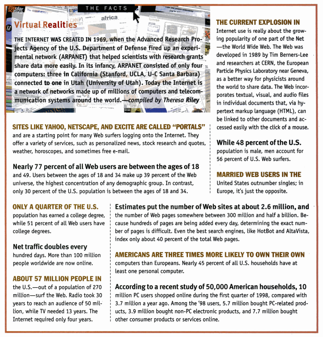 On August 6, 1991, Tim Berners-Lee introduced the World Wide Web ...