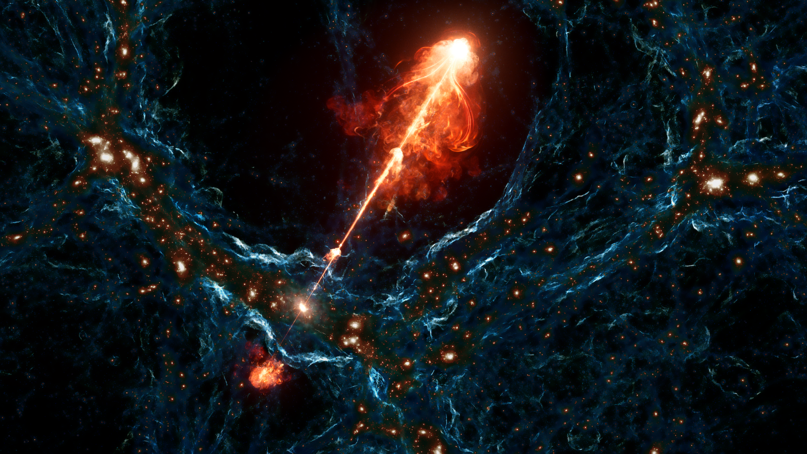 Biggest black hole jets ever seen span 140 Milky Way galaxies | Popular ...