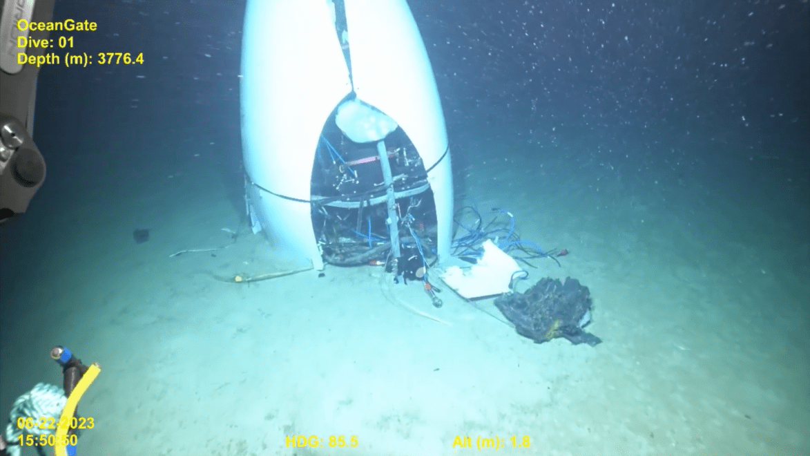 The OceanGate Titan implosion left a 30,000-square-meter debris field ...