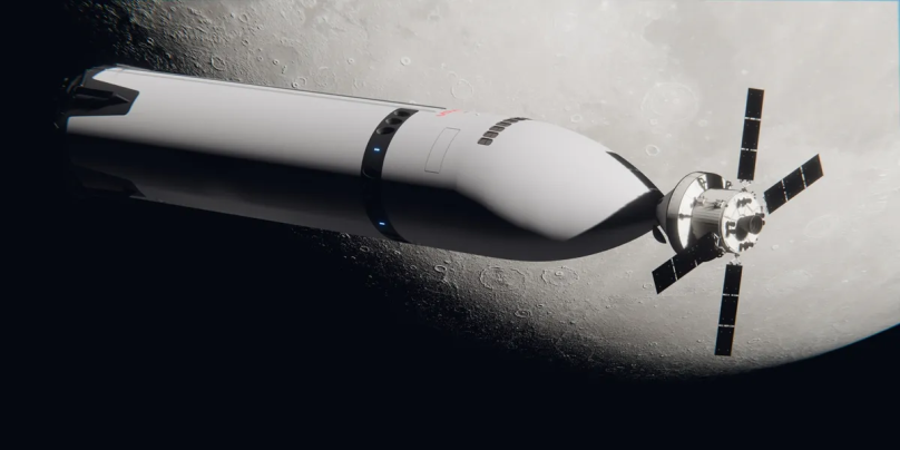 New concept art shows how SpaceX’s Starship will transport Artemis III ...