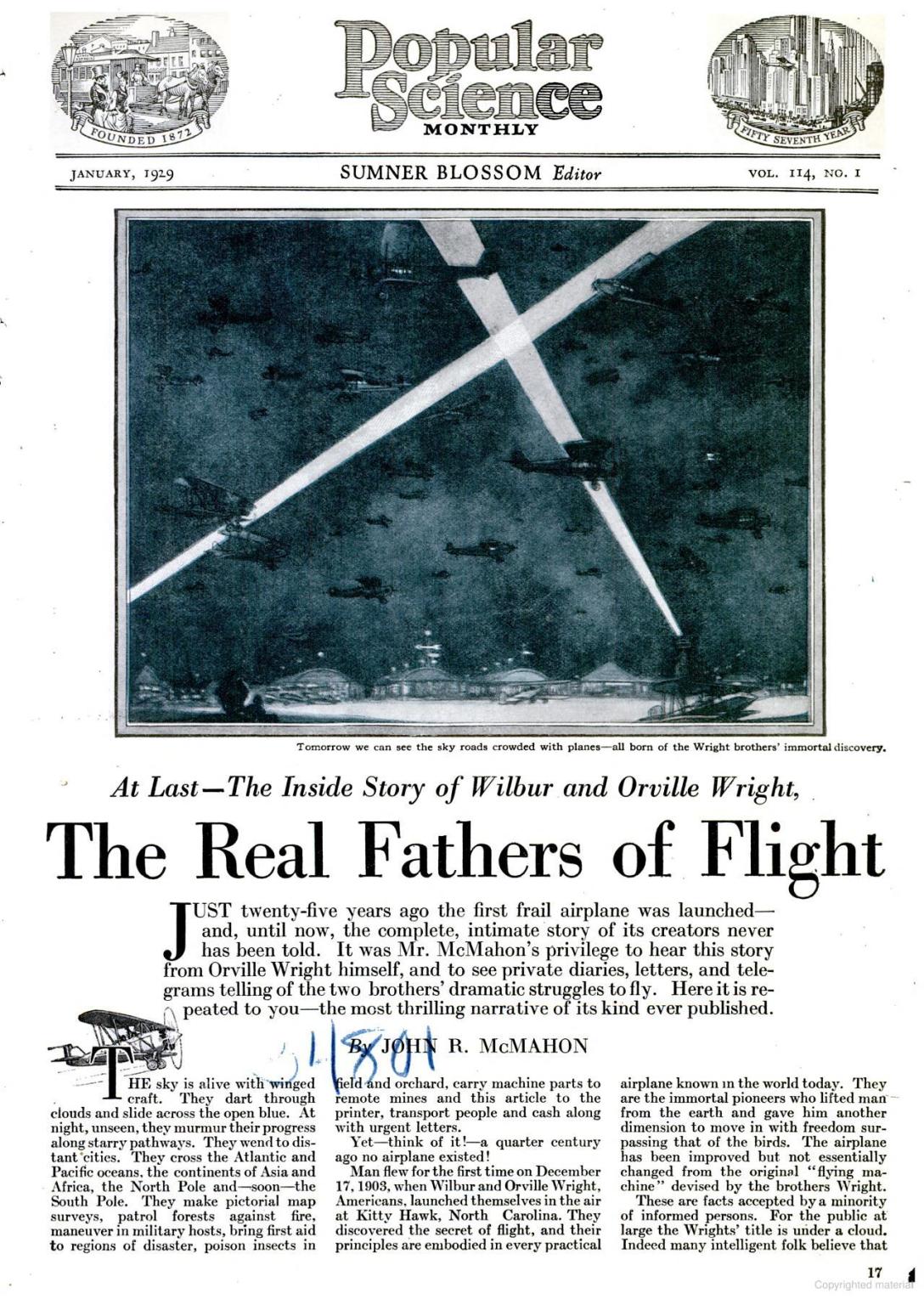 December 17, 1903: The Wright brothers take flight, drama ensues ...